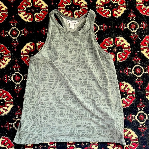 Athleta | Tops | Greenish Blue Printed Althleta Tank | Poshmark